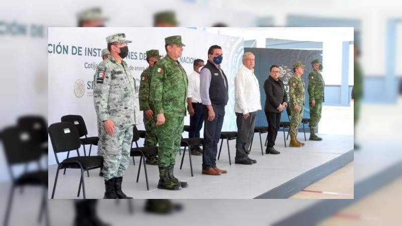 Amlo Inaugura Cuartel De La Guardia Nacional En Cotija