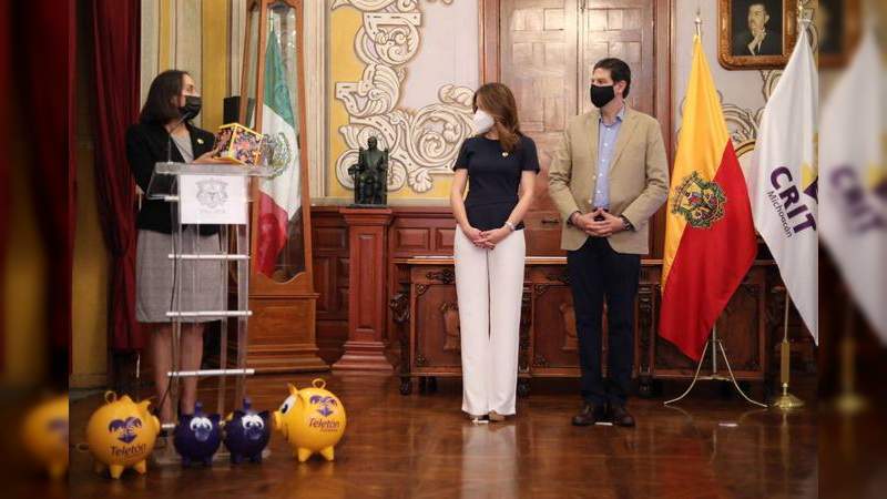 En Morelia, Michoacán, Gobierno se suma a la colecta Teletón 2021