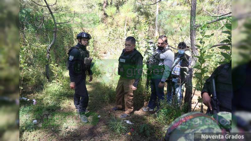 Desmantelan dos narcocampamentos en Tarecuato