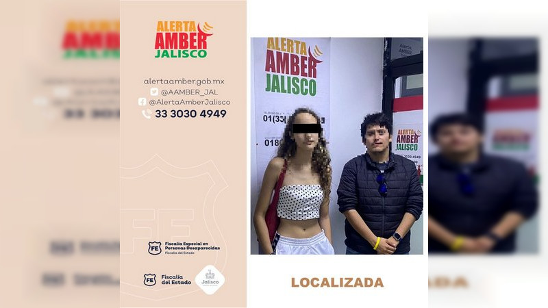 Localizan a Jessica, adolescente que llevaba tres días desaparecida