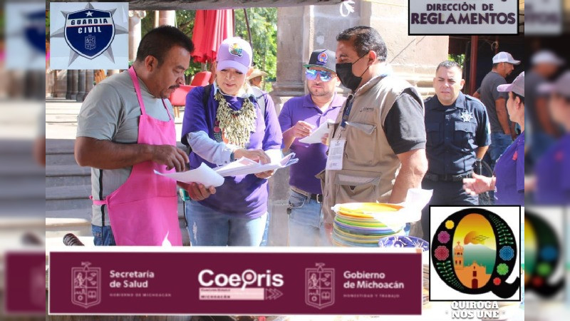 Coepris lleva a cabo revisión sanitaria en establecimientos de Quiroga