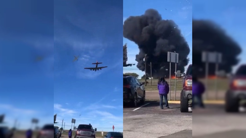 Confirman 6 muertos en choque de aviones en Texas, Estados Unidos