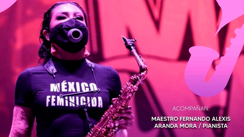Michoacán conmemorará 25N con concierto de la saxofonista María Elena Ríos
