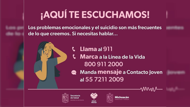 Línea de la Vida, ayuda profesional para personas con depresión