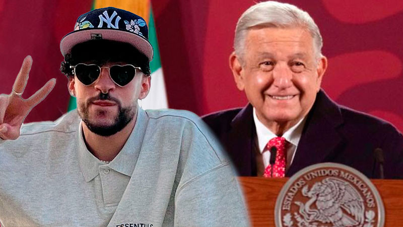 AMLO pide a Bad Bunny que dé concierto gratuito en el Zócalo