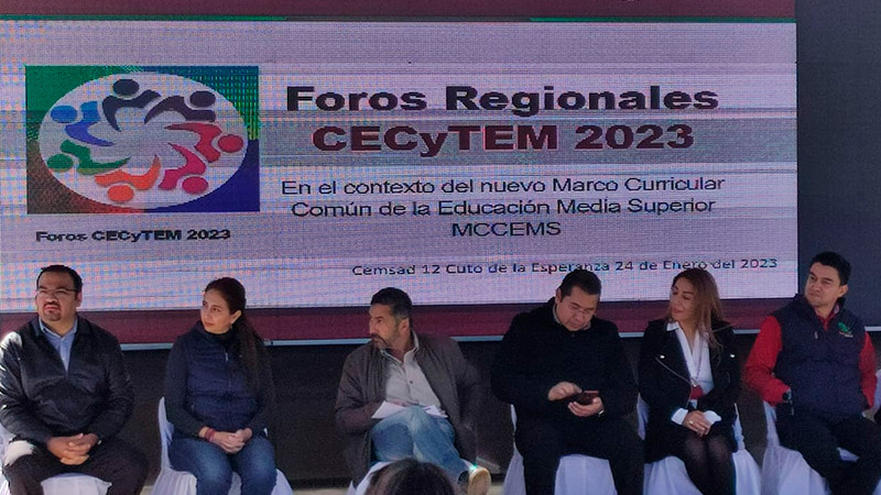 Cecytem arranca foro de la Nueva Escuela Mexicana