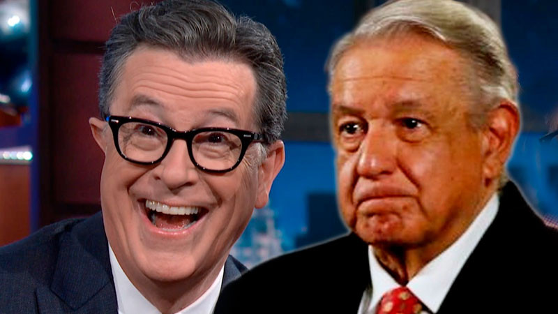 Stephen Colbert se burla de AMLO y su aluxe en el Tren Maya