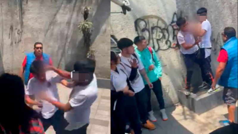 Hombre alienta a su hijo a pelear contra uno de sus compañeros de ...