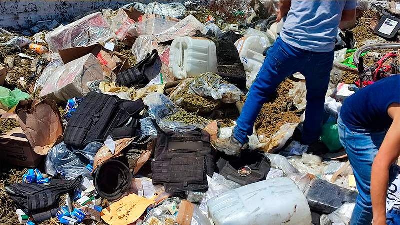 Incineran Más De 300 Kilos De Marihuana En Morelia