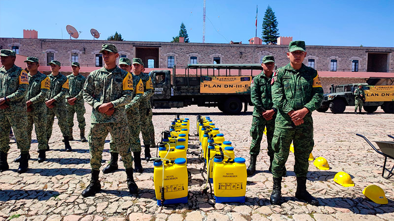 Activa SEDENA plan DN-III-E con 140 elementos para sofocar incendio en ...