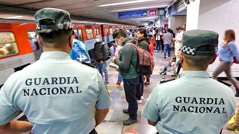 Permanecen 501 elementos de la Guardia Nacional vigilando el Metro CDMX ...