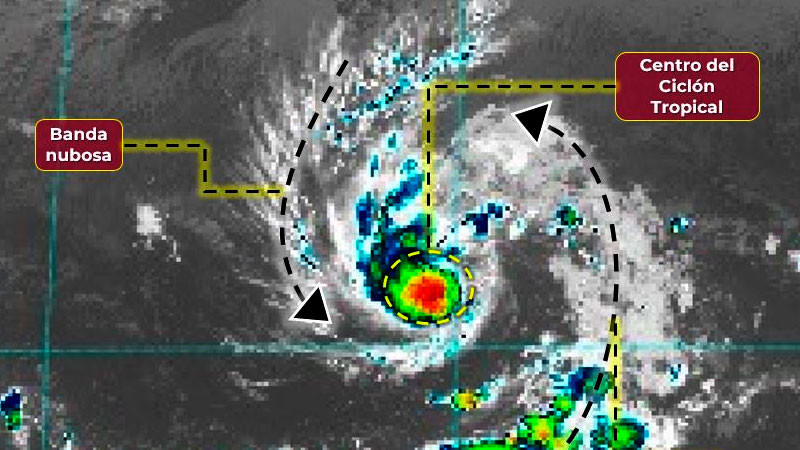 Depresión tropical Ocho-E se intensificó a tormenta tropical Greg en el ...