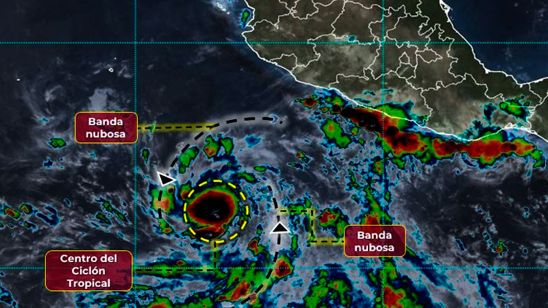 Se forma la tormenta tropical Jova al sur-suroeste de Punta San Telmo ...