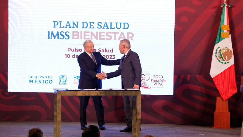 Firma Bedolla Acuerdo De Federalización Del Sistema De Salud Imss Bienestar