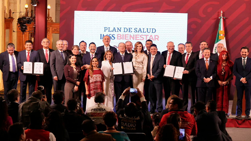 Firma Bedolla Acuerdo de Federalización del Sistema de Salud IMSS Bienestar