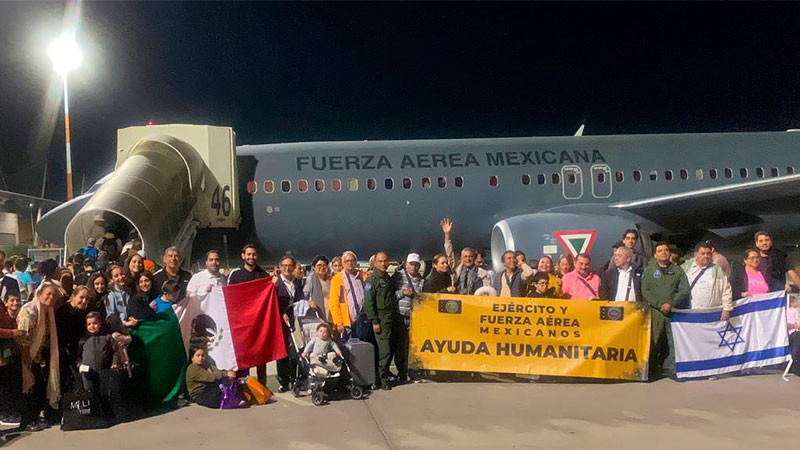 Sedena alista arribo de connacionales de Israel a base militar de Santa Lucía