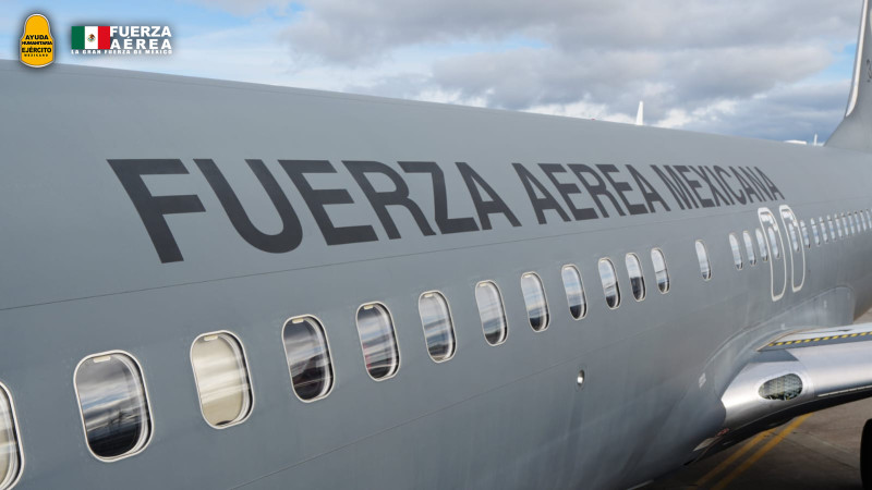 Llega a México primer avión de la FAM con 135 connacionales rescatados de Israel