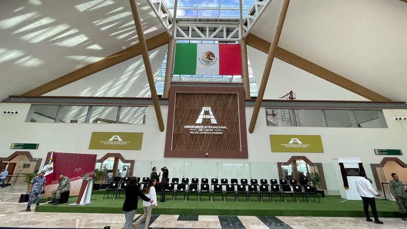 AMLO presume que este viernes inaugura el Aeropuerto Internacional de Tulum