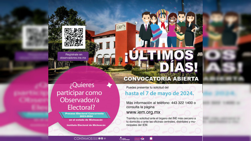 7 de mayo, último día para participar como observadores electorales el ...