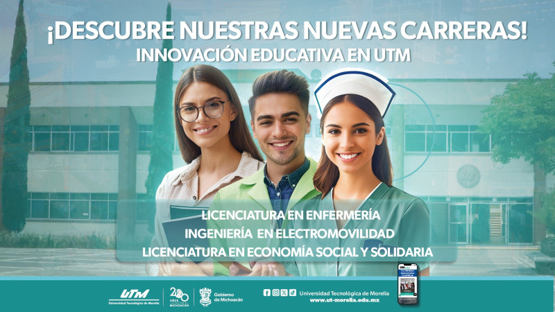 Conoce las 3 nuevas carreras que ofrece la Universidad Tecnológica de ...