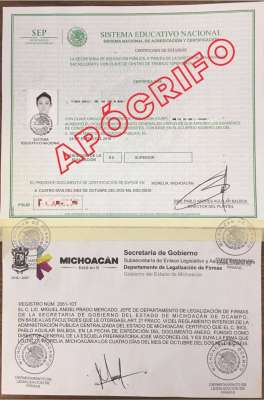 Advierte Segob respecto a falsificación de documentos de legalización ...