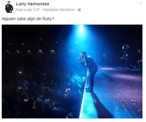 Larry Hernández quiere ir a los XV años de Rubí
