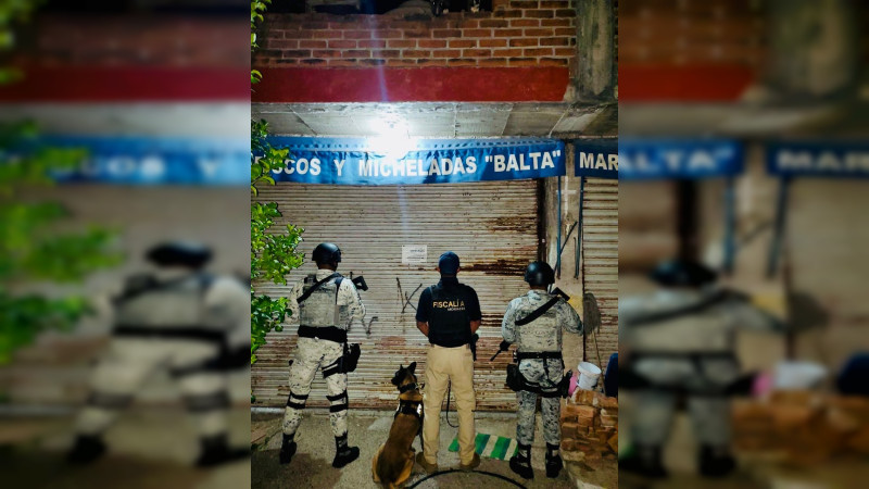 Aseguran 200 dosis de estupefaciente en cateo en bar de Cuitzeo , Michoacán