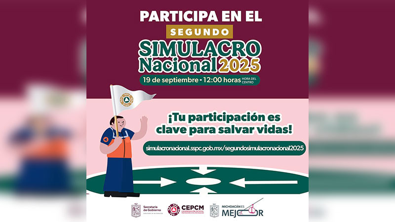 Todo listo para el Segundo Simulacro Nacional 2025