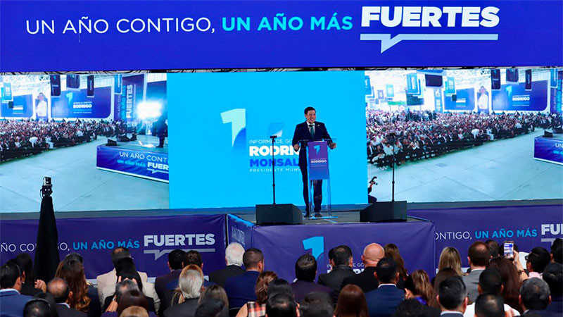 Rinde Rodrigo Monsalvo su primer Informe de Gobierno