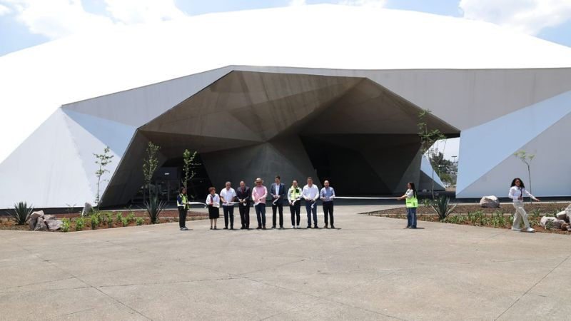 Inauguran rehabilitación del domo del Bicentenario en Morelia
