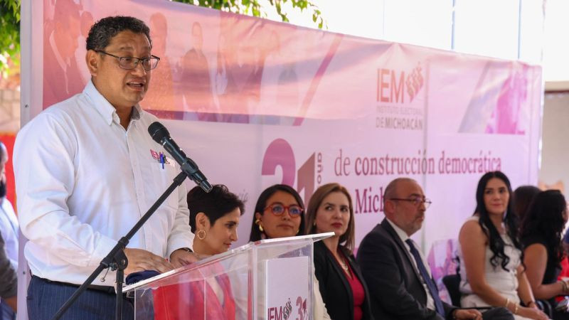 El IEM conmemora 31 años fortaleciendo la democracia en Michoacán