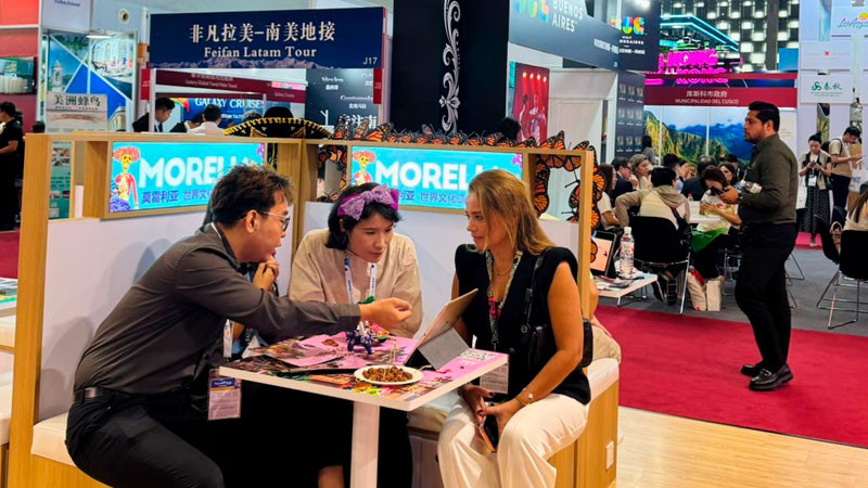 Morelia se expande al mercado turístico de China, en ITB Shanghái