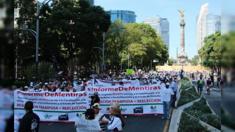 Realizan marcha Anti-AMLO en la Ciudad de México